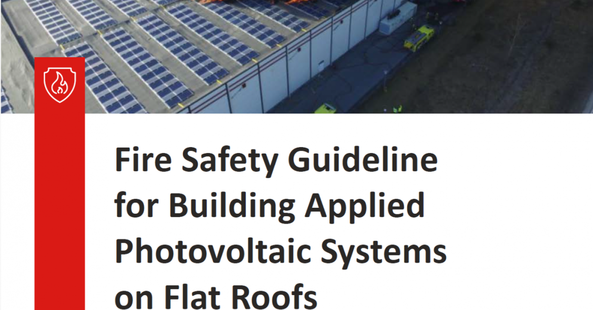 Publication of Building Applied Photovoltaics (BAPV) Fire Safety ...