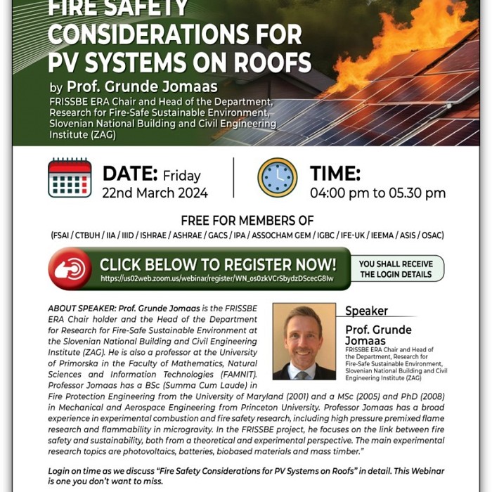 Exploring Fire Safety for PV Systems on Roofs | News | FRISSBE