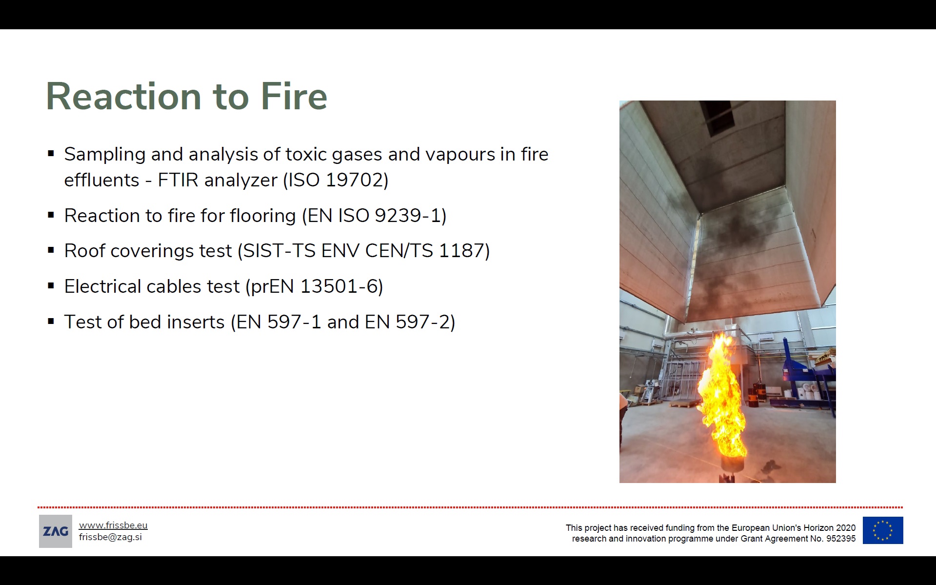 FRISSBE Showcases Fire Safety Research at FEHRL Meeting | News | FRISSBE